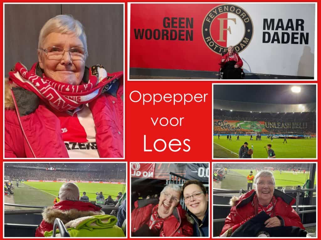Loes geniet van Feyenoord… – Oppepper4all