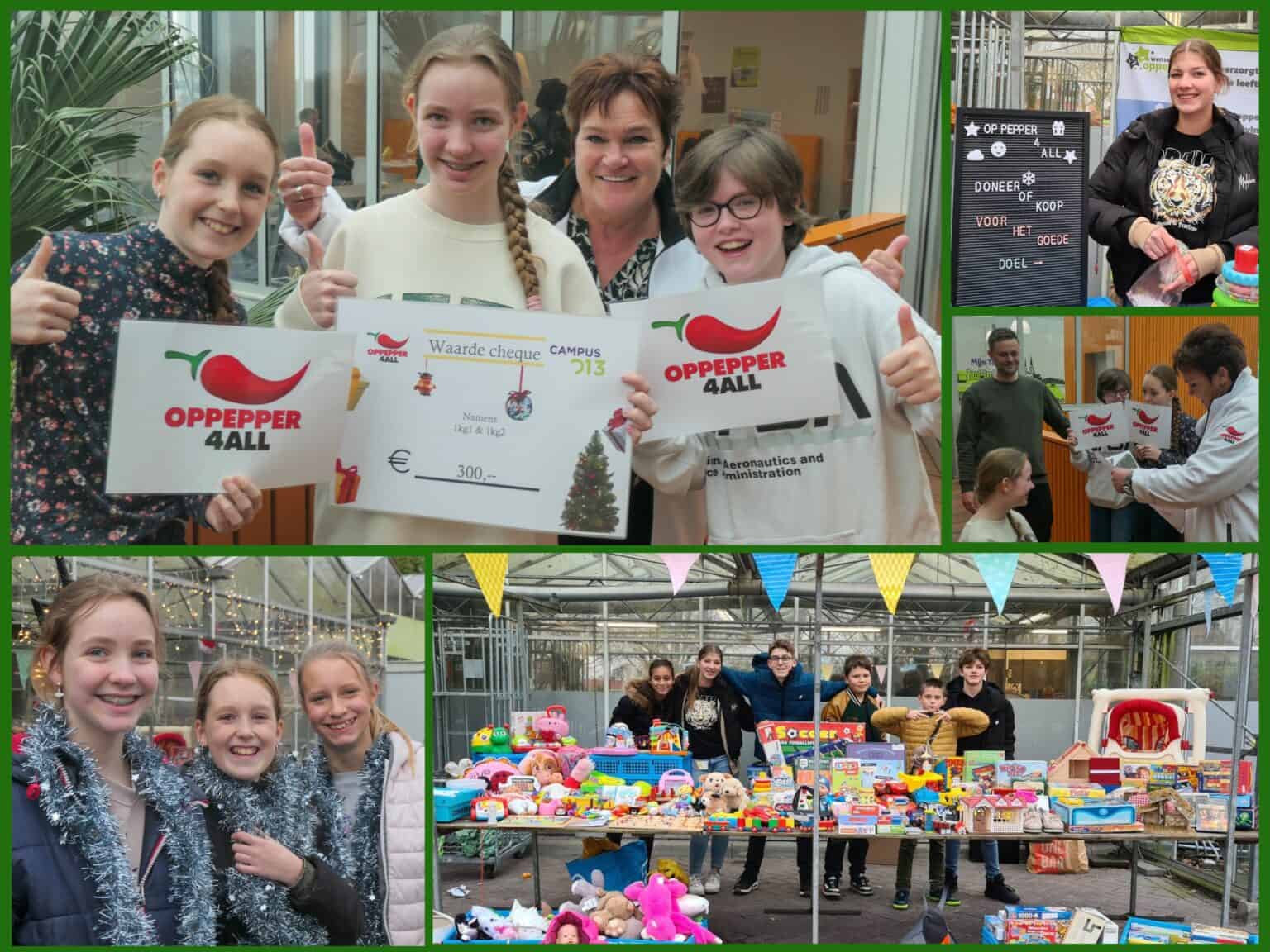 Kerstmarkt Campus013 levert € 300,00 op – Oppepper4all